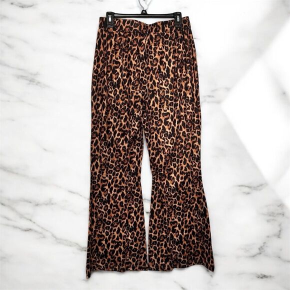 dressin | Pants & Jumpsuits | Leopard Print Flare Pants Xxl | Poshmark